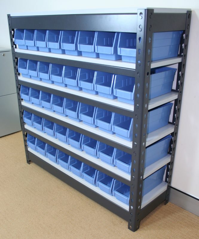 Rivet Bin Shelving Kit | Gerry Brown's Shelving & Storage Solutions