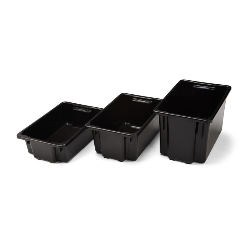 Stor-Tub Black Recycled Crate 52L | Gerry Brown's Plastic Storage Products