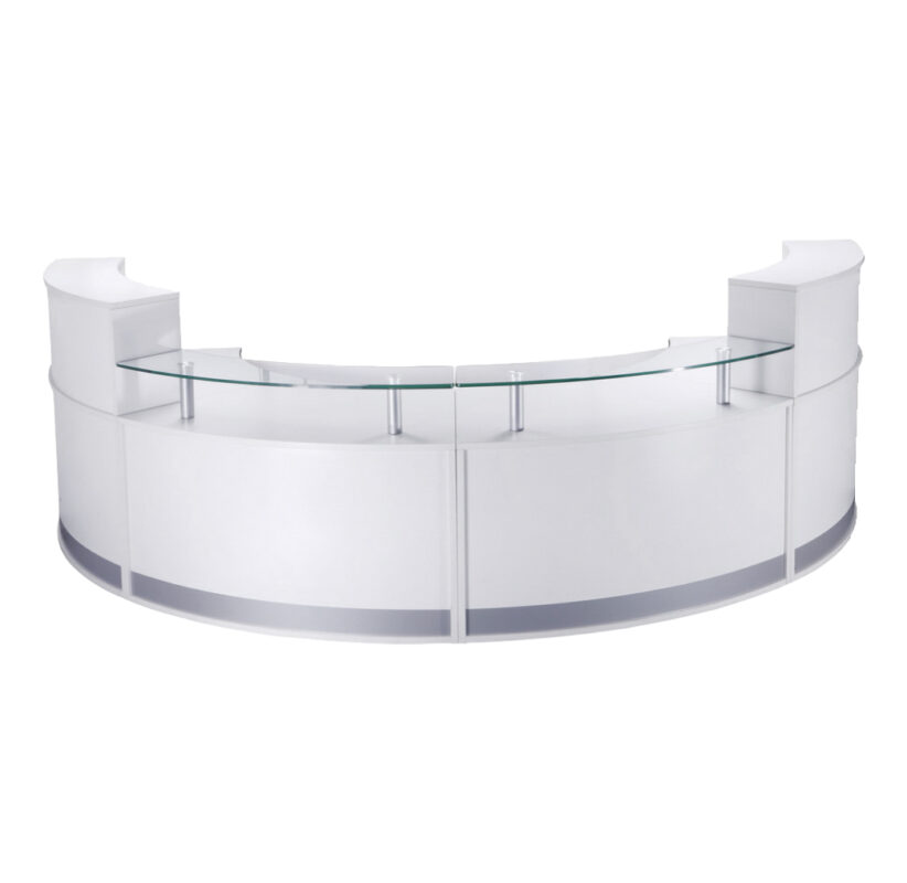 Modular Reception Counter (Glass Top) | Gerry Brown's Office Furniture