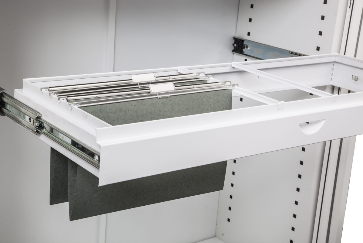 Go Tambour Roll Out File Frame | Gerry Brown's Shelving & Storage ...