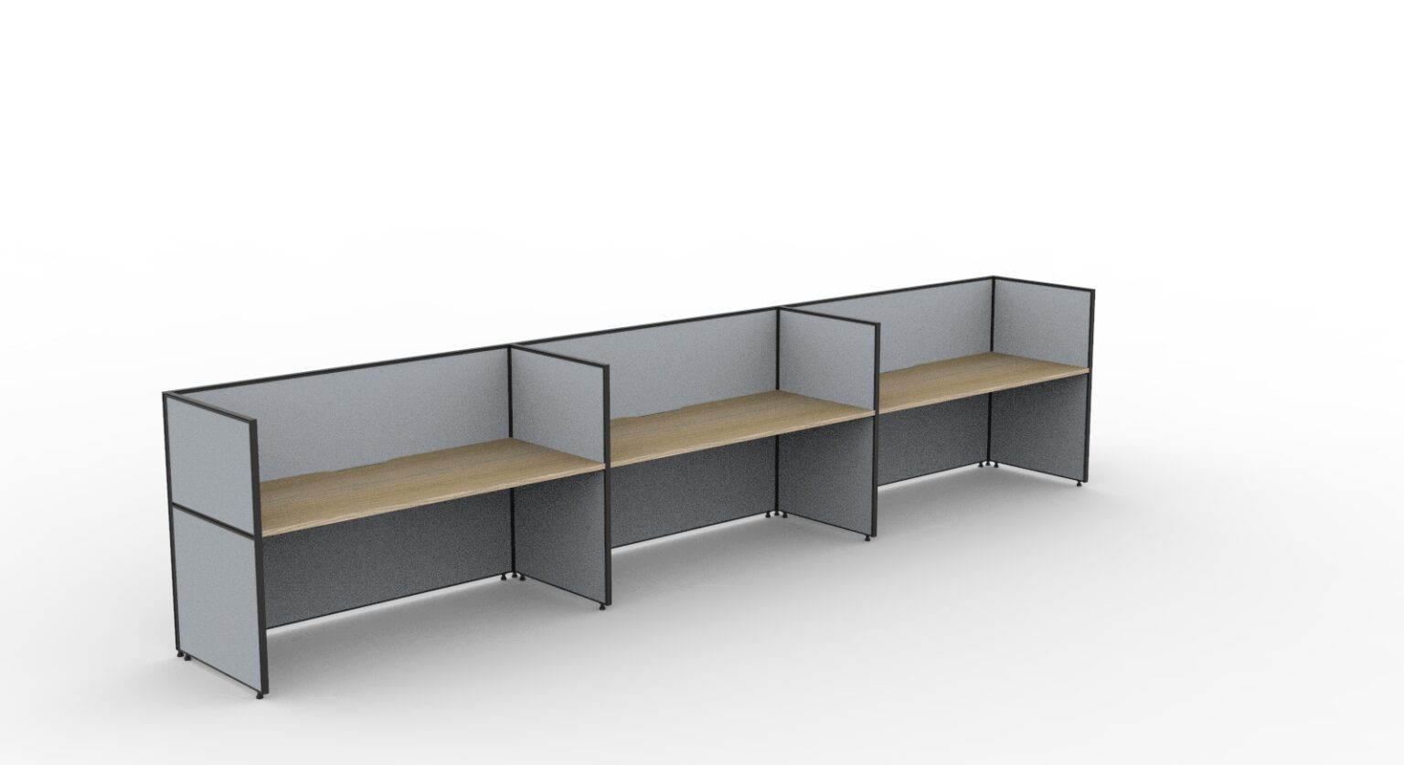 Shush30+ Screen Hung 3 Person Side to Side Workstation | Gerry Brown's ...