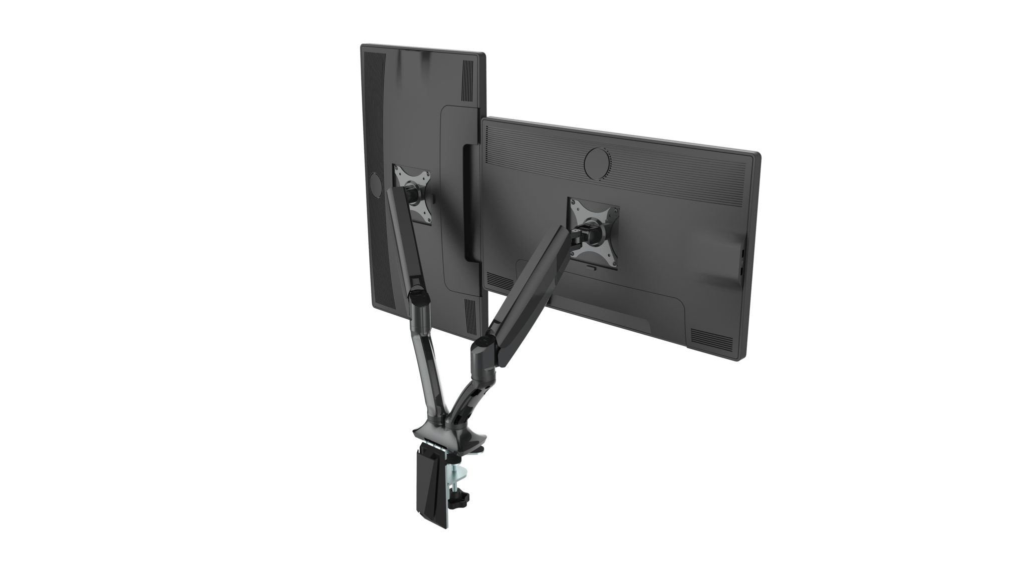 Executive Double Arm – Monitor Arm | Gerry Brown's